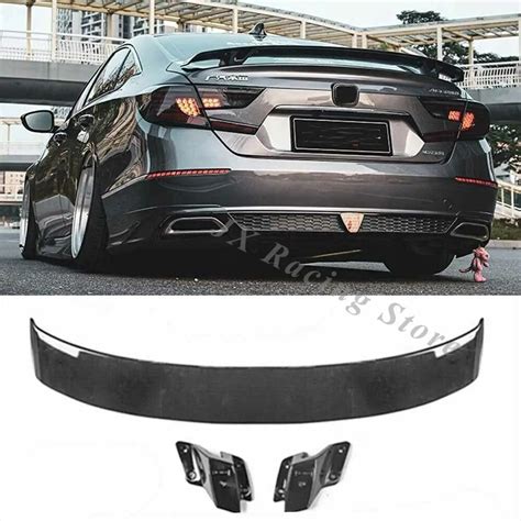 For Honda Accord 18 21 Black YOFER Style Rear Bumper Trunk Wing Spoiler