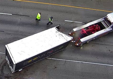 Tractor Trailer Accident Shuts Down I 75 South During Wednesday Morning