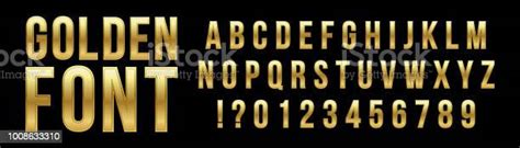골든 광택 글꼴 골드 알파벳 투명 한 배경에 절연 금속 활자의 크리에이 티브 벡터 일러스트 아트 디자인 럭셔리 금속 인쇄 상의