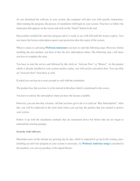 Ppt Download And Install Webroot Secureanywhere Secure