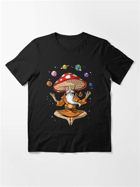 Magic Mushroom Buddha T Shirt For Sale By Underheaven Redbubble