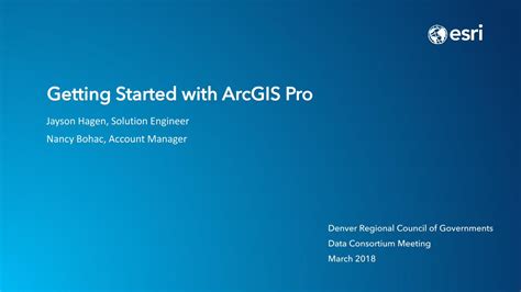 Pdf Getting Started With Arcgis Proarcgis Pro The Most Important