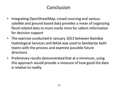 Crowd Sourcing OpenStreetMap And The Namibia Flood SensorWeb Dan Mandl