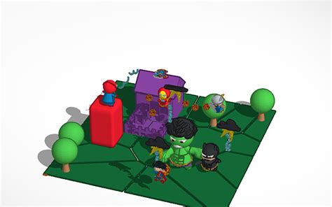 3d Design Copy Of Pop Super Heroes Tinkercad
