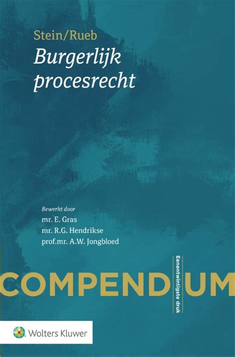 Compendium Burgerlijk Procesrecht 9789013140538 Tweedehands