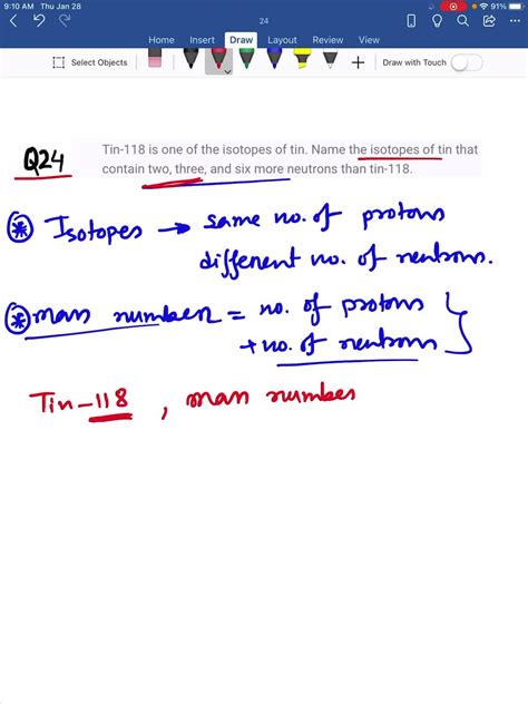 Solvedtin 118 Is One Of The Isotopes Of Tin Name The Isotopes Of Tin
