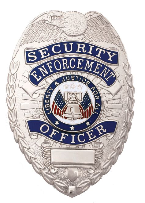 First Class Security Enforcement Officer Silver Shield Badge Uniform
