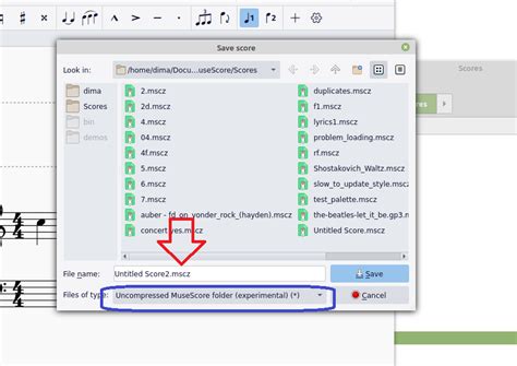 When Saving Uncompressed Musescore Folder Format Mu Doesnt Remove An