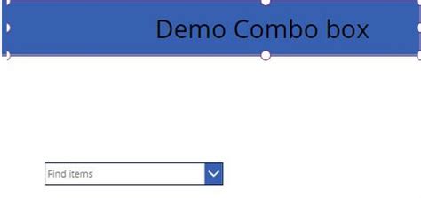 Power Apps Combo Box Control Dynamic SharePoint Data Binding