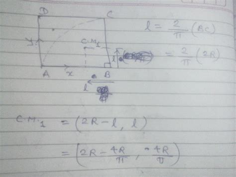 12 A Uniform Square Sheet Has A Side Length Of 2R A Circular Sheet Of