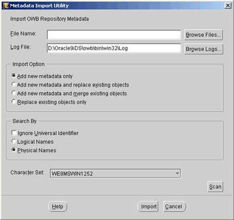Importing And Exporting With The Metadata Loader Mdl
