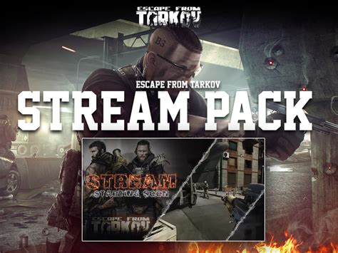 Escape From Tarkov Stream Overlay Package Webcam Screens Panels Offline Hud Streamer