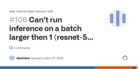 Cant Run Inference On A Batch Larger Then 1 Resnet 50 Tutorial
