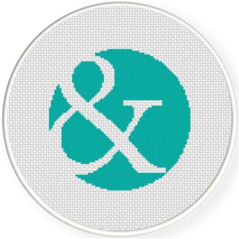 Ampersand Circle Cross Stitch Pattern Daily Cross Stitch