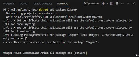 【茶包射手日記】nuget 完全無法安裝套件 黑暗執行緒