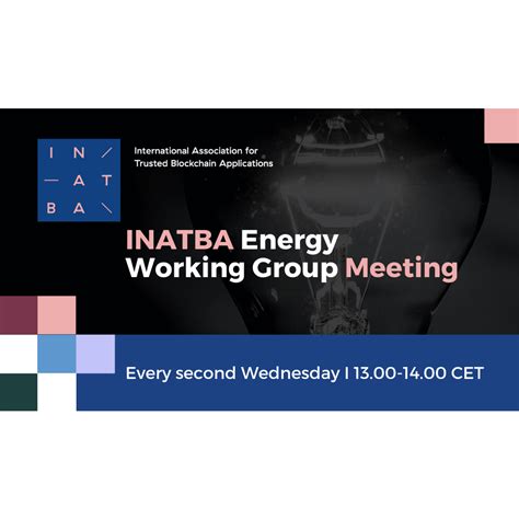 Energy Working Group Meeting Inatba