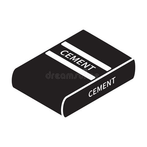 Vector De Bolsa De Cemento Icono De Vector Negro Aislado En Bolsa De