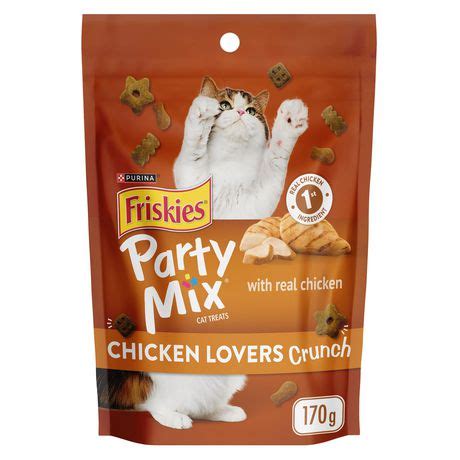 Friskies Party Mix Chicken Lovers Crunch Cat Treats G G Walmart Ca