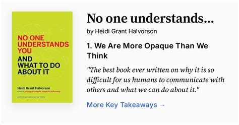No One Understands You And What To Do About It Summary Audio