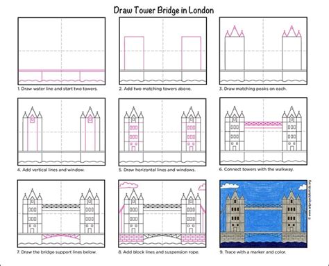 How Do You Draw The London Bridge London Tower Bridge United Kingdom