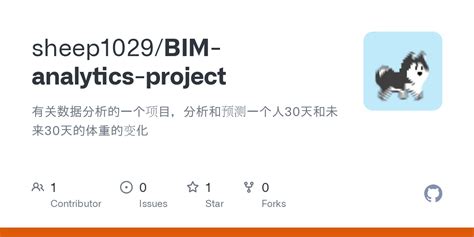 Github Sheep1029bim Analytics Project 有关数据分析的一个项目，分析和预测一个人30天和未来30天