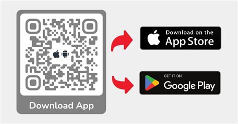 QR Code For App Download Google Play Apple Store QR