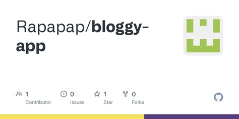 github rapapap bloggy app