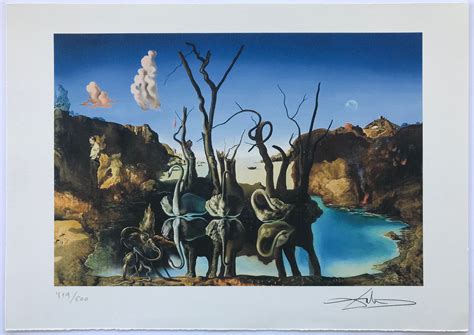 Swans Reflecting Elephants Original