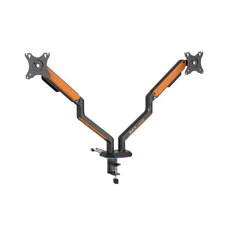 Ergonoz Black And Orange Ergonoz Monitor Arm Blaze Twin Egn Blaze D