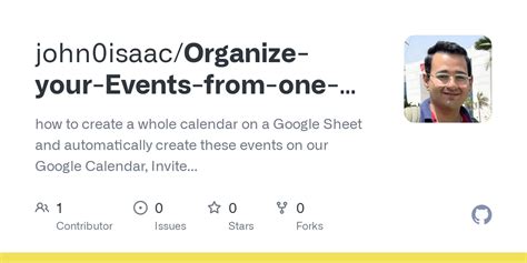 GitHub John0isaac Organize Your Events From One Google Sheet Using