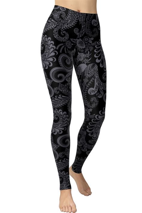 Viv Collection Regular Size Printed Brushed Leggings Shadowy Beauty