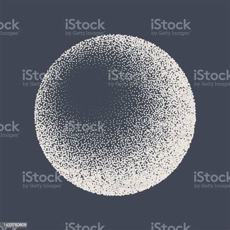 둥근 모양의 점선 객체 Stipple 요소 페이딩 그라디언트 찌르기 점웍 그리기 점을 사용한 음영 픽셀 분해 하프톤 효과 화이트