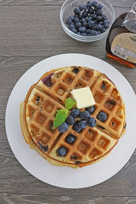 Easy Blueberry Waffles A Simple Tweak