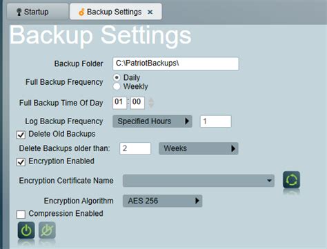 Database Backups Patriot Library