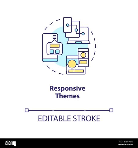 responsive themes concept icon stock vector image and art alamy