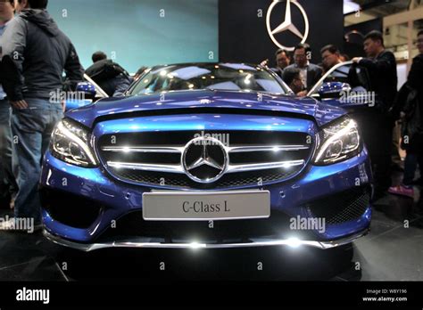 File Visitors Look At A Mercedes Benz C Class L During The 13th