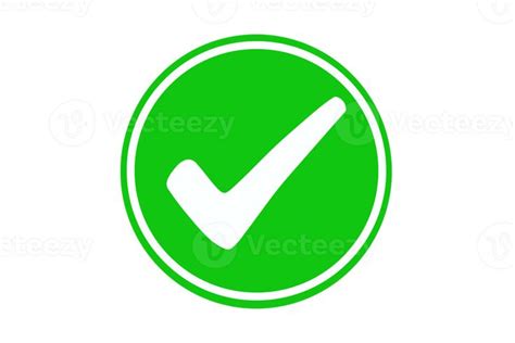 Green Check Mark Icon With Circle Tick Box Check List Circle Frame