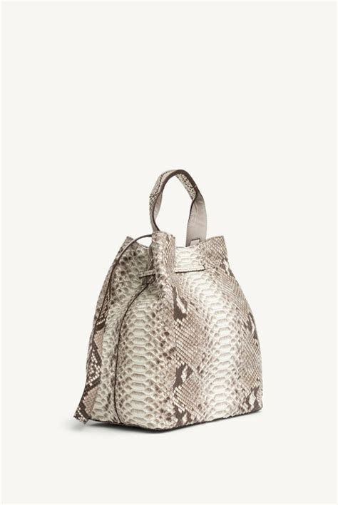 Sacs Gerard Darel Sac Seau En Python Saxo Naturel Frvariouscolors