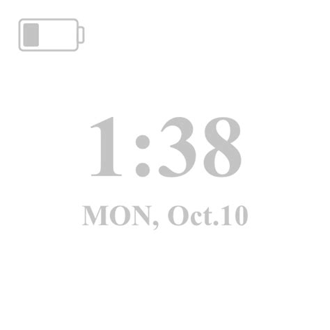 Gray Time Widget [zh3bctnqohlzha2te1dk] For Iphone And Android By Rum9490 Widgetclub