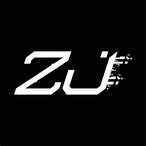 Zj Logo Monogram Abstract Speed Technology Design Template 16567519