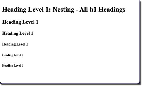 Html Heading Levels And Sectioning Content Webucator