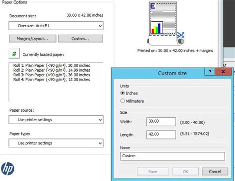 Deleting HP Pagewide Custom Paper Sizes Hardware Spiceworks Community