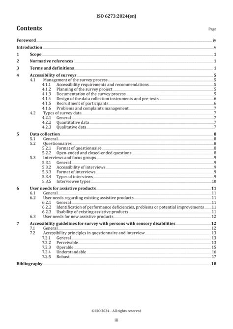 ISO 6273 2024 Assistive Products Accessibility Guidelines And Requirements To Survey The Needs