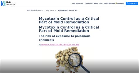Mycotoxin Control As A Critical Part Of Mold Remediation Nwa Mold Inspector