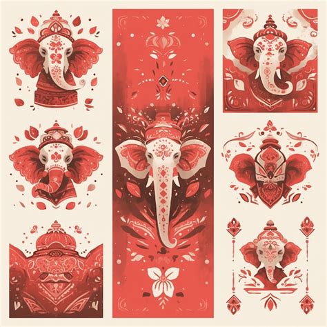 Premium Vector Indian Sculpture Patterns With Intricate Carvings