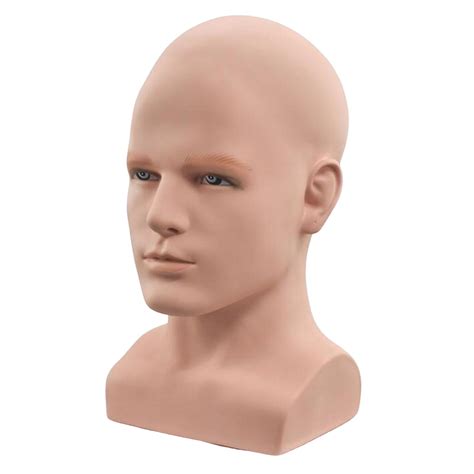 Pvc Male Mannequin Head Male Model Head Head Bust Professional