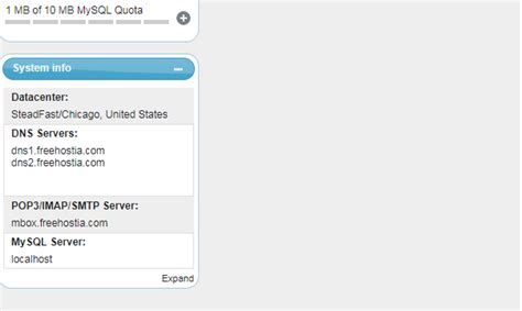 Free Website Hosting Space Using Freehostia