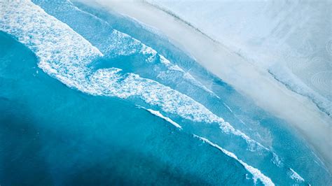 海浪 海岸 蓝色大海 4K专区壁纸 风景静态壁纸 静态壁纸下载 元气壁纸