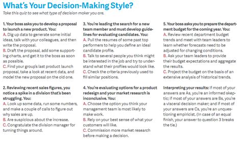 DecisionQuiz Operational Excellence Society