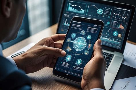 Ai Big Data And Business Analytics Icons Represent The Integration Of Advanced Technology